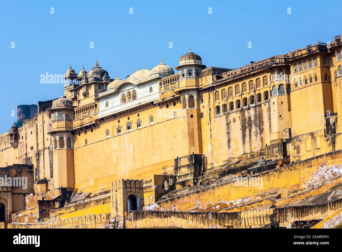 Famous Rajasthan landmark - Amer (Amber) fort, Rajasthan, India Stock ...