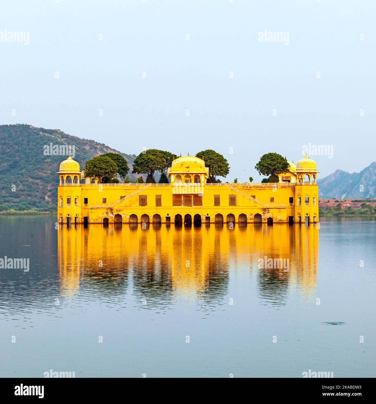 Water Palace (Jal Mahal) in Man Sagar Lake. Jaipur, Rajasthan, India ...