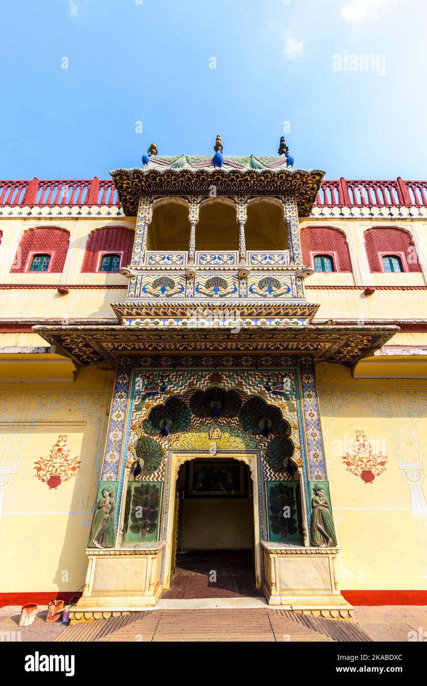 Chandra Mahal in City Palace, Jaipur, India. It was the seat of the ...
