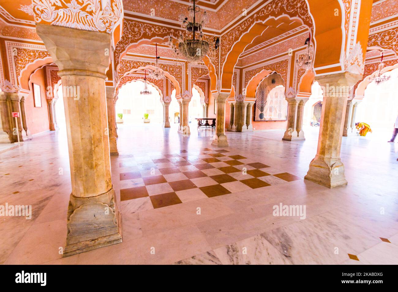 Chandra Mahal in City Palace, Jaipur, India. It was the seat of the ...