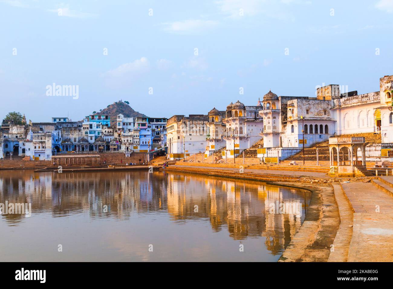 View of the City of Pushkar with famous Ghats on October 20,2012 in ...