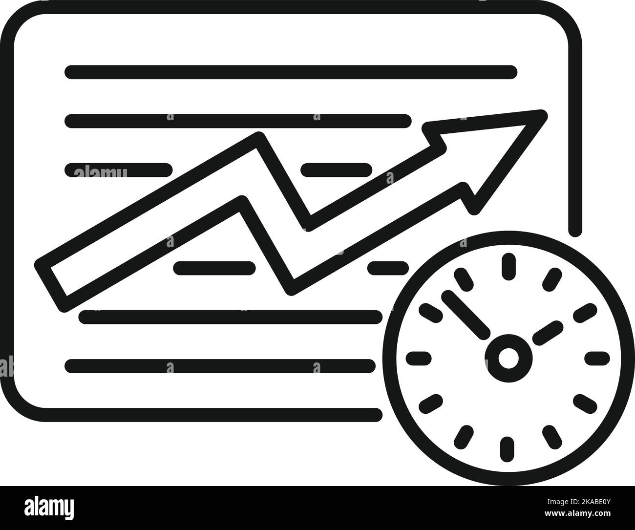Work flow time icon outline vector. Control task. Team go Stock Vector ...