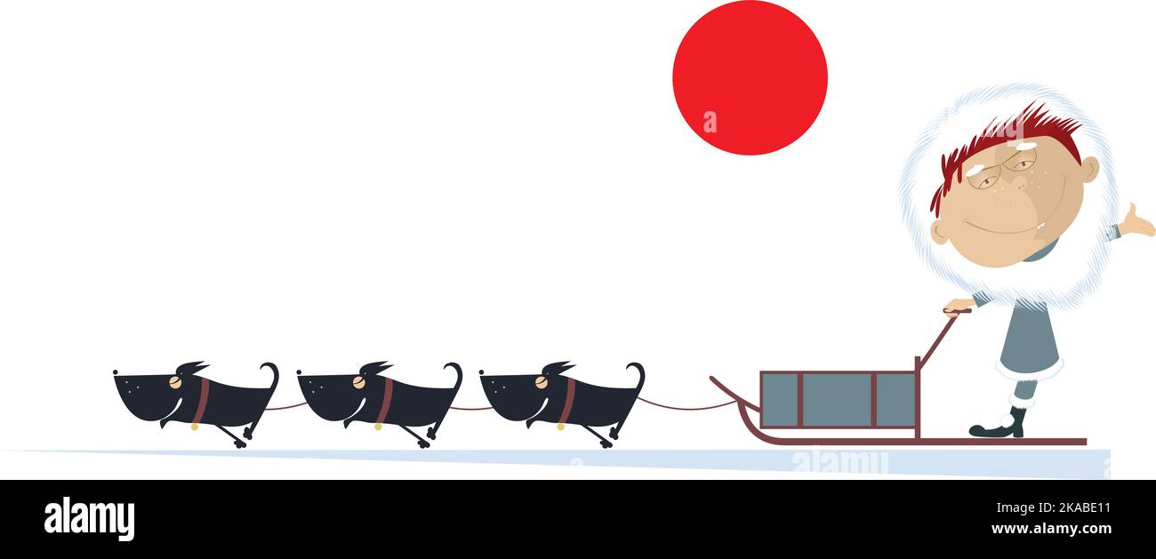 Arctic sled dog Cut Out Stock Images & Pictures - Alamy