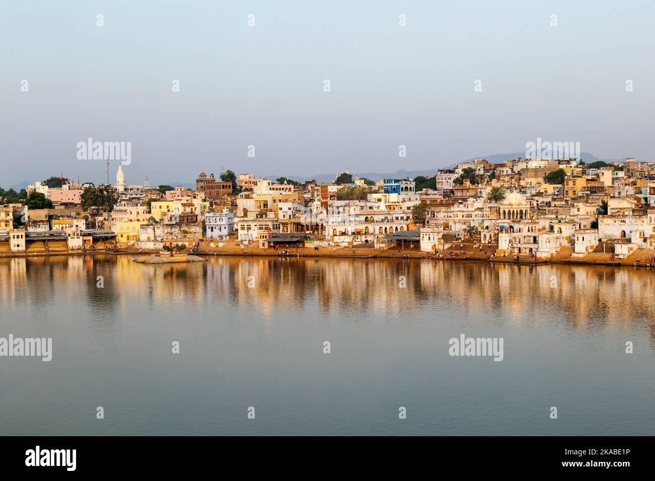 View of the City of Pushkar with famous Ghats on October 20,2012 in ...