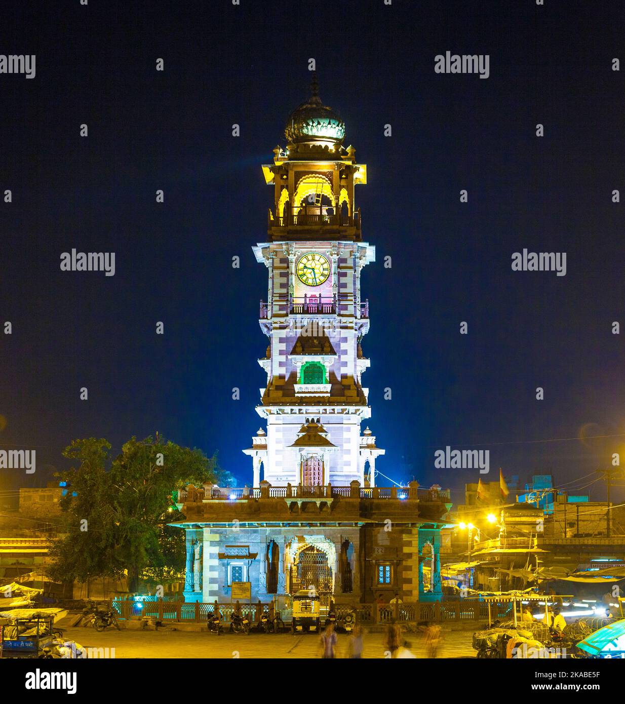 famous victorian clock tower in Jodhpur, India Stock Photo - Alamy