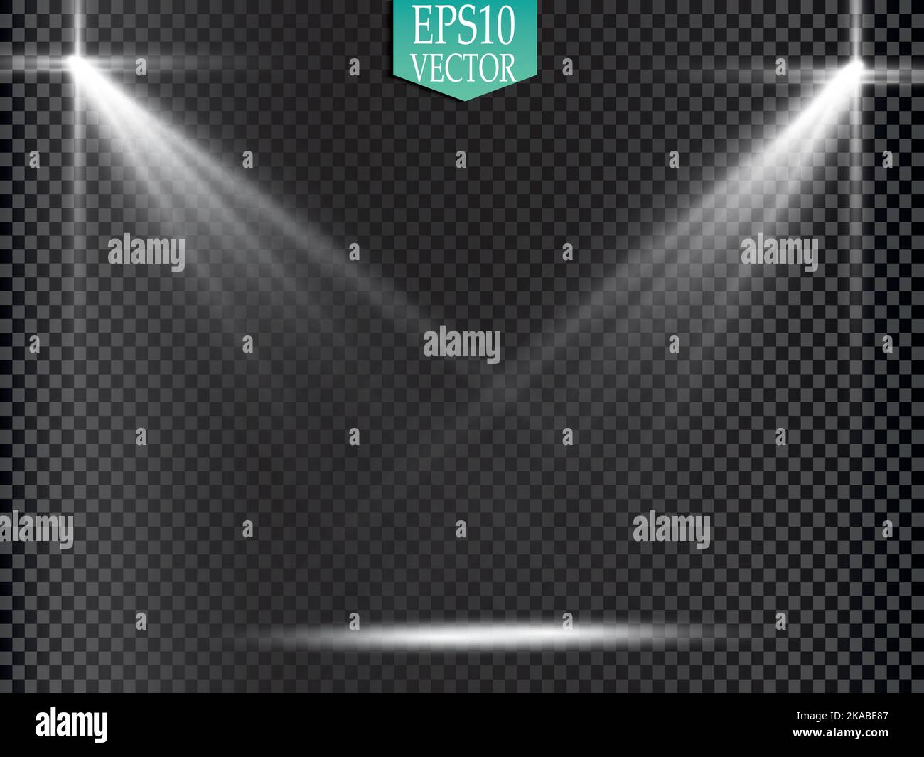Vector Spotlights. Scene. Light Effects. Glow light effect Stock Vector ...