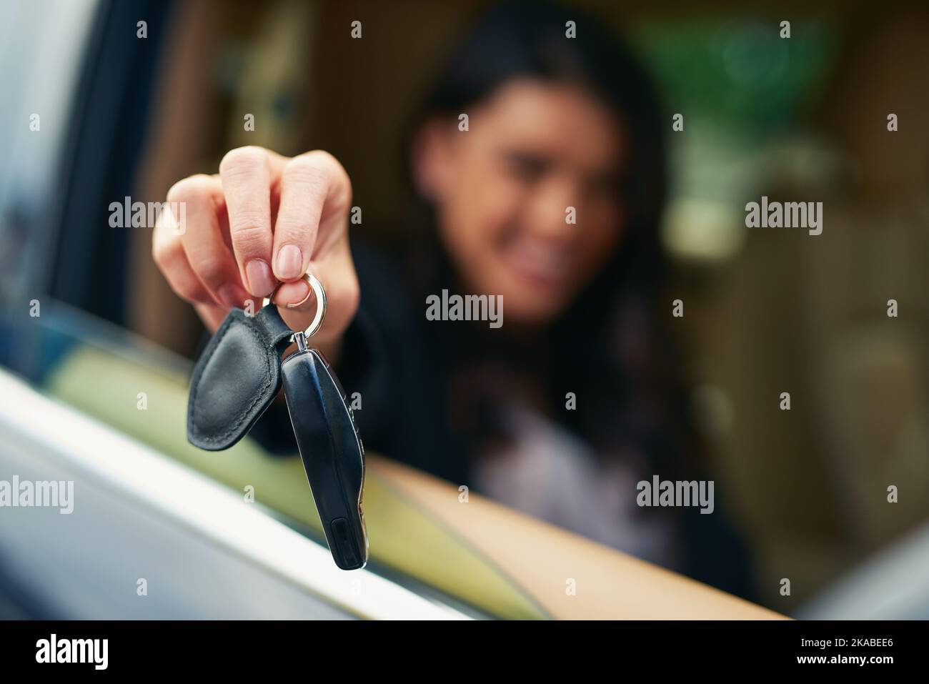 This is not just keys but the key to freedom. an unrecognizable woman ...