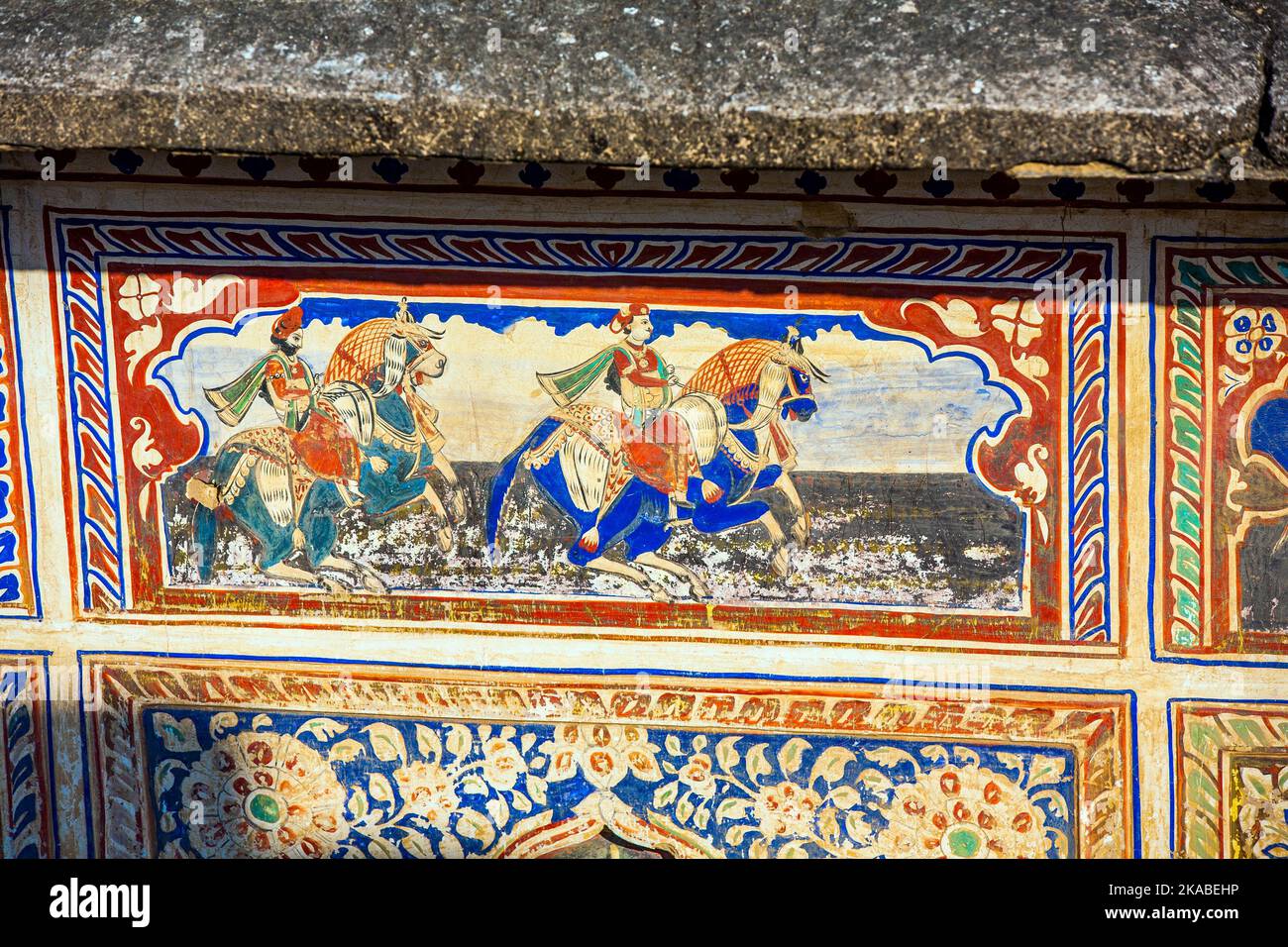 India hindu warrior painting hi-res stock photography and images - Alamy