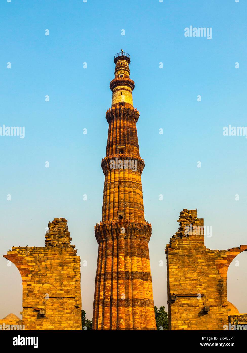 famous tower of Qutb Minar in Delhi, India Stock Photo - Alamy