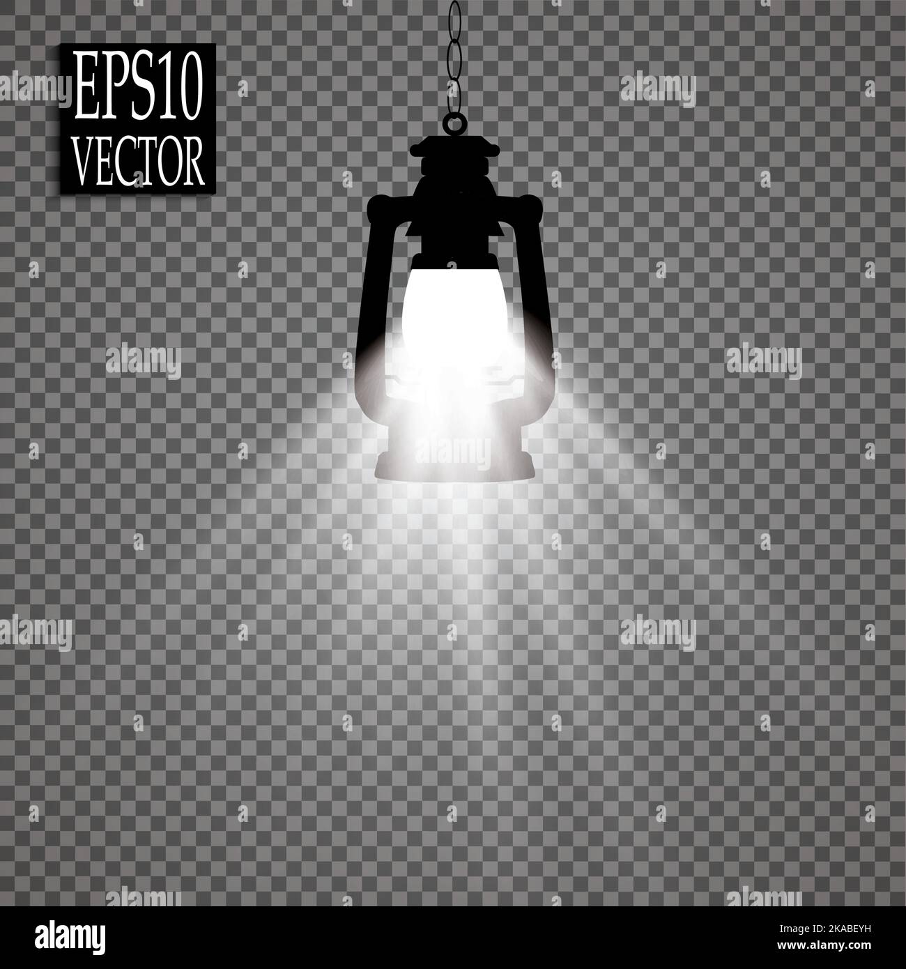 Lantern icon in black style isolated on white background. Mine symbol ...