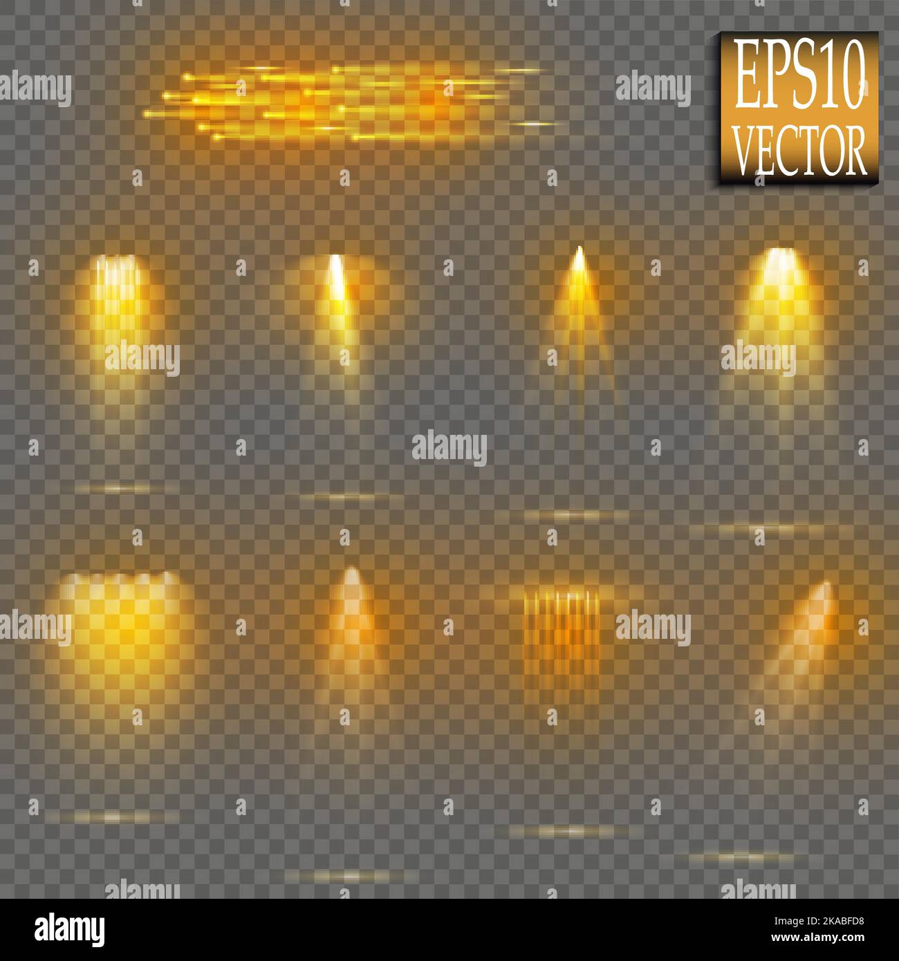 Vector Spotlights. Scene. Light Effects. Glow light effect Stock Vector ...