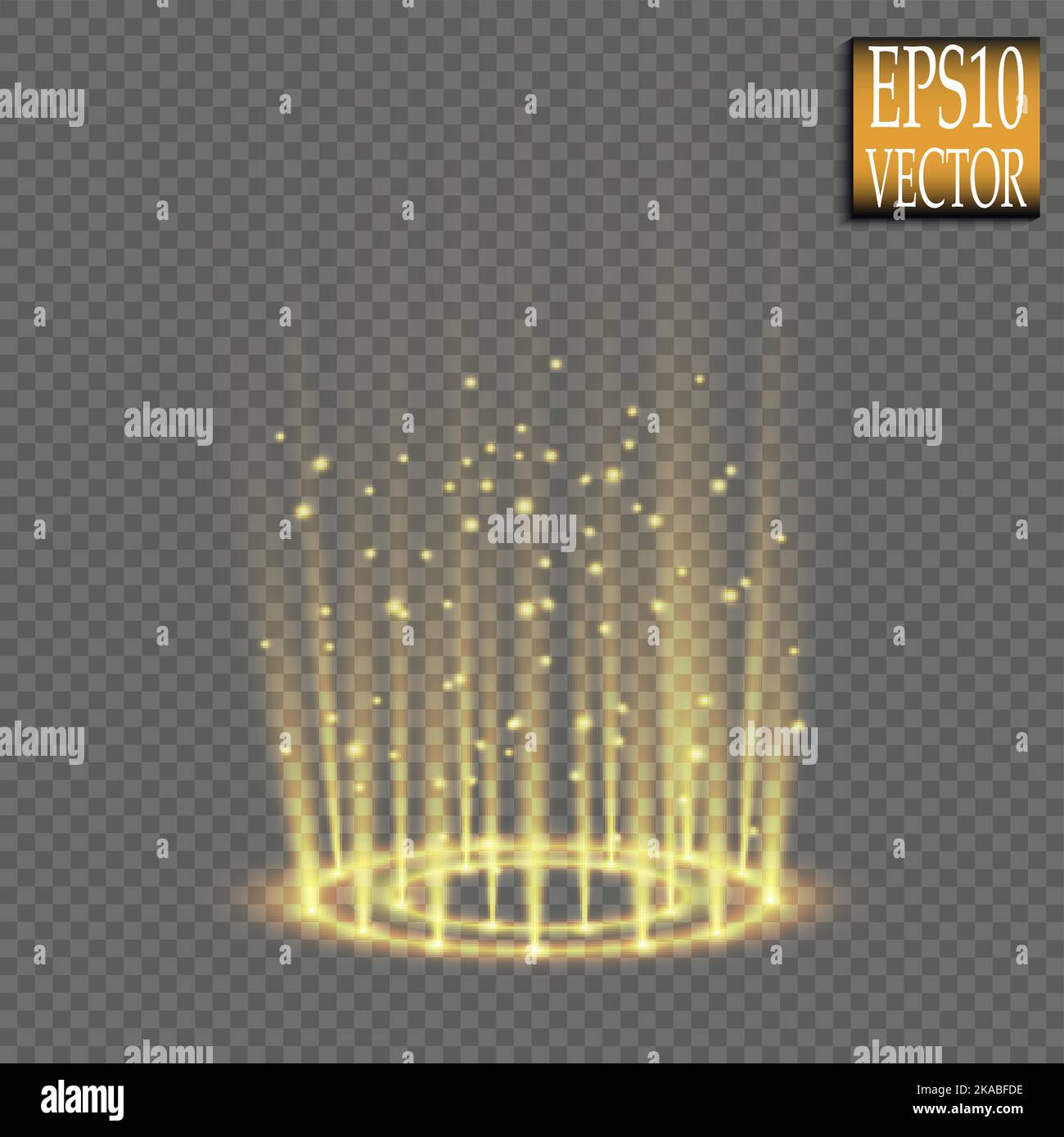 Magic fantasy portal. Futuristic teleport. Light effect. Blue candles ...
