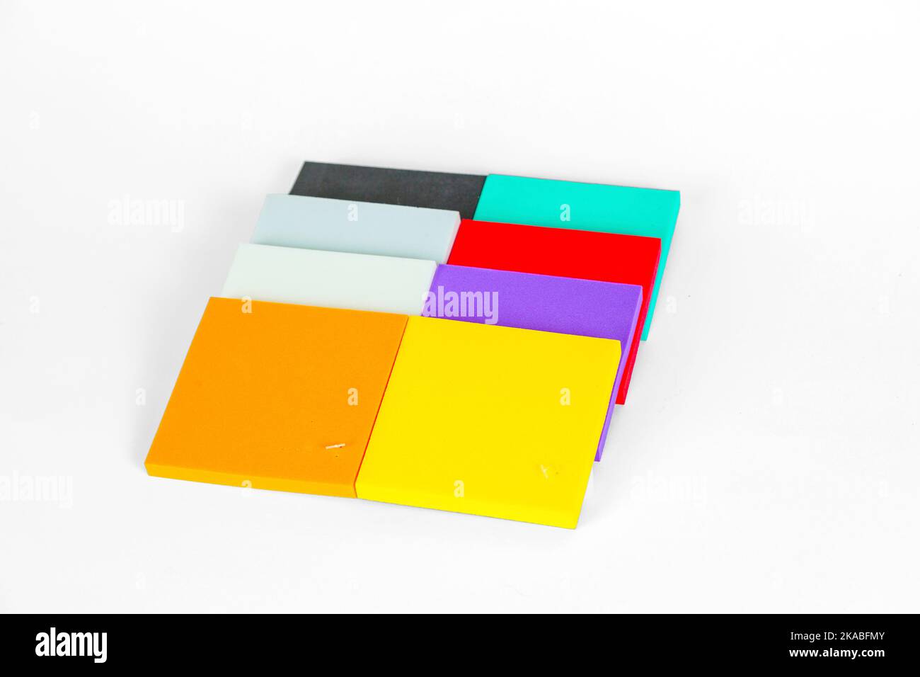 polystyrene forms in different colors and sizes Stock Photo - Alamy