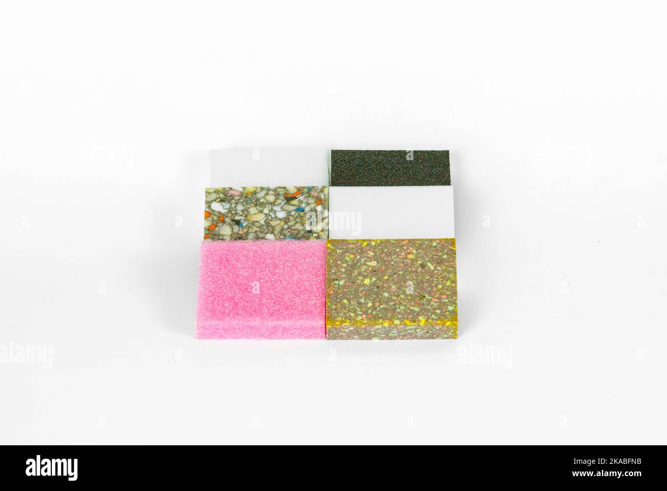 polystyrene forms in different colors and sizes Stock Photo - Alamy