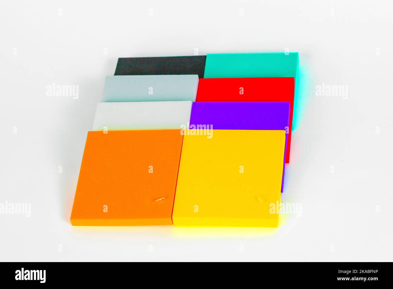 polystyrene forms in different colors and sizes Stock Photo - Alamy