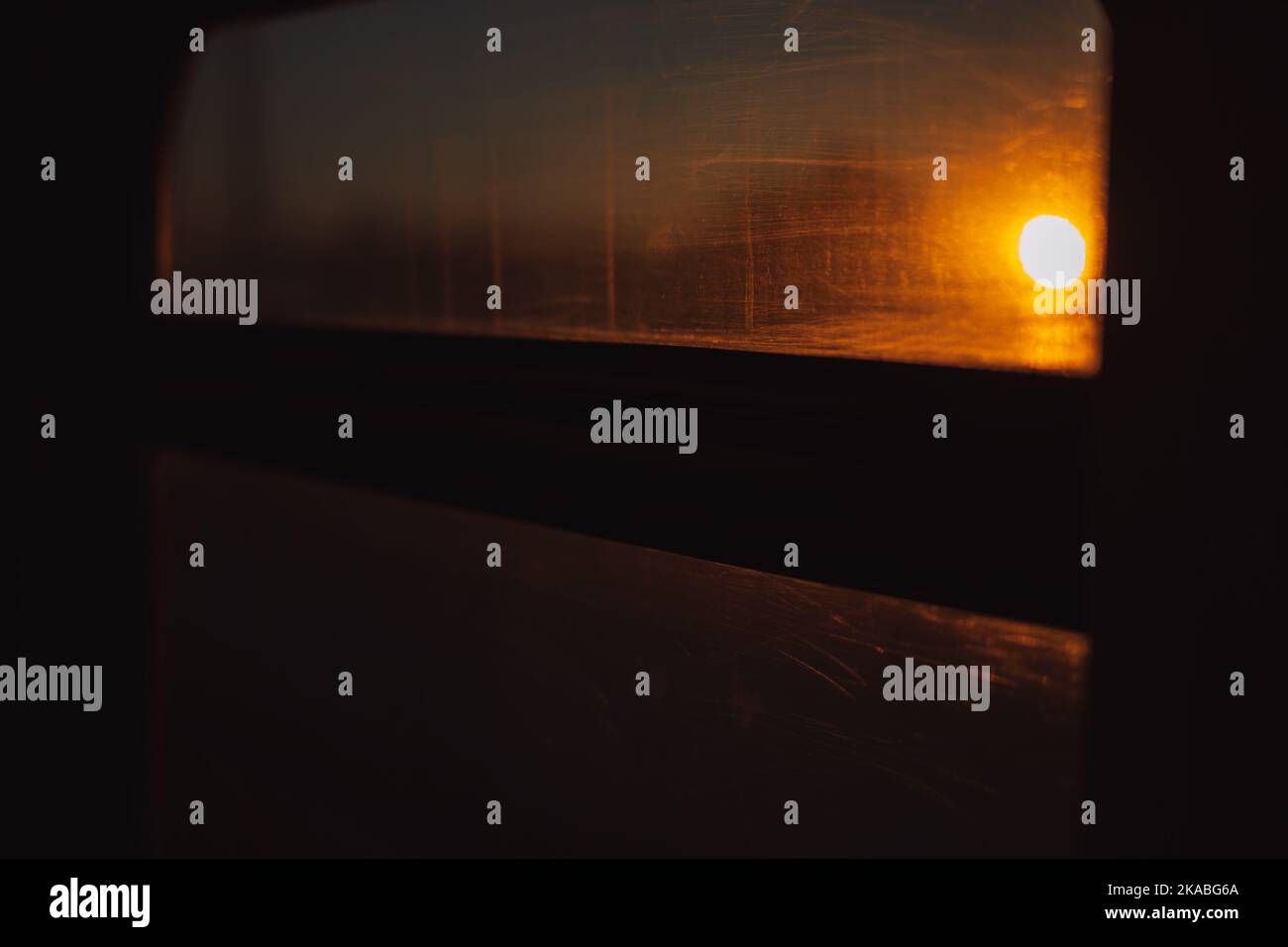 Sunset through car window hi-res stock photography and images - Alamy