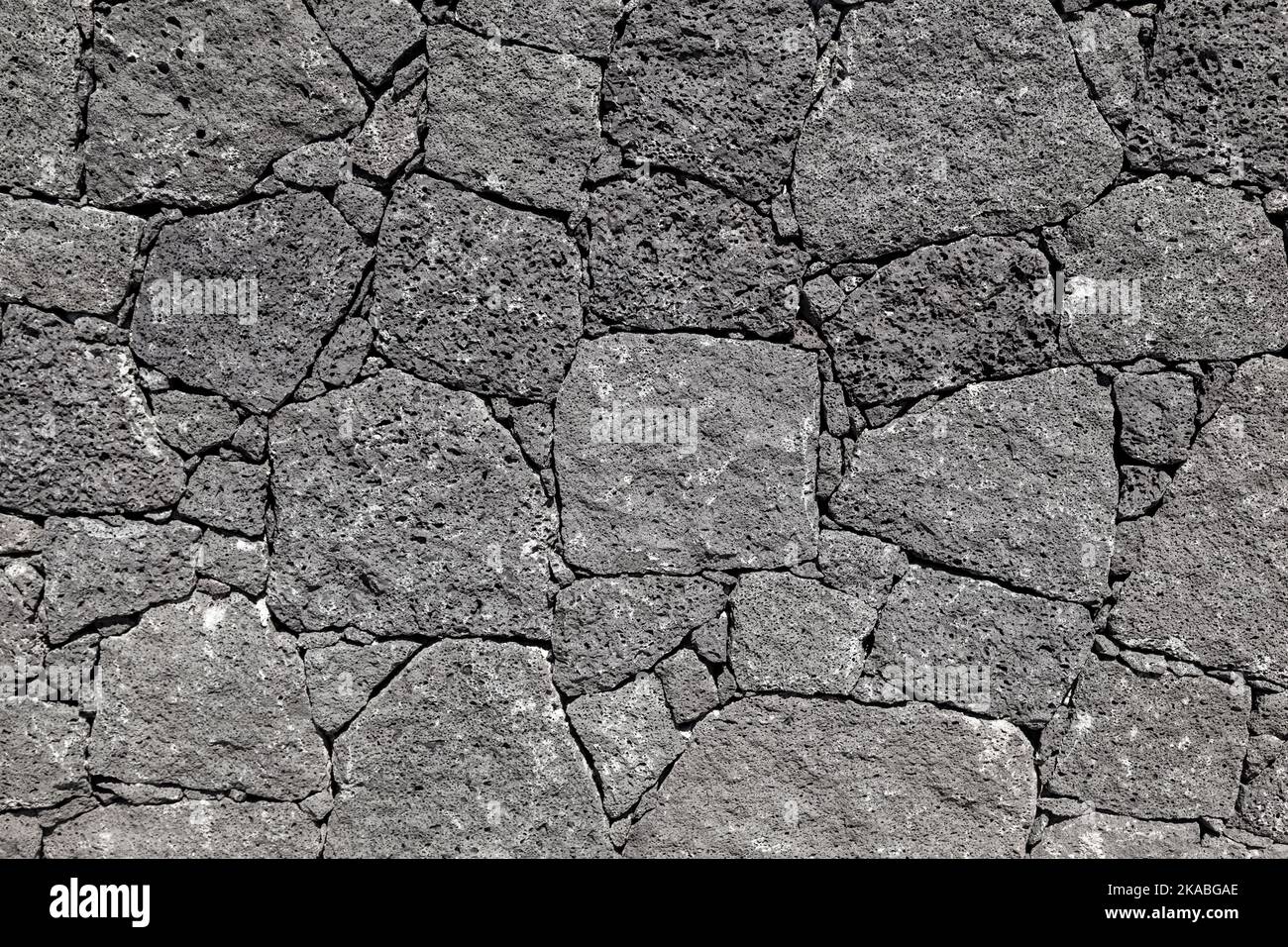 Texture of the black volcanic rock wall from Lanzarote, Canary Islands ...