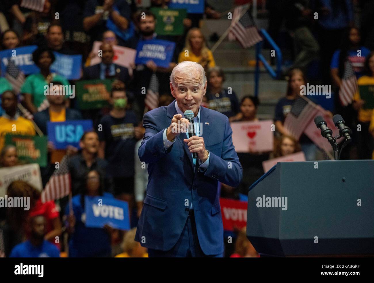 Miami Gardens, Florida, USA. 1st Nov, 2022. President Joseph Biden ...