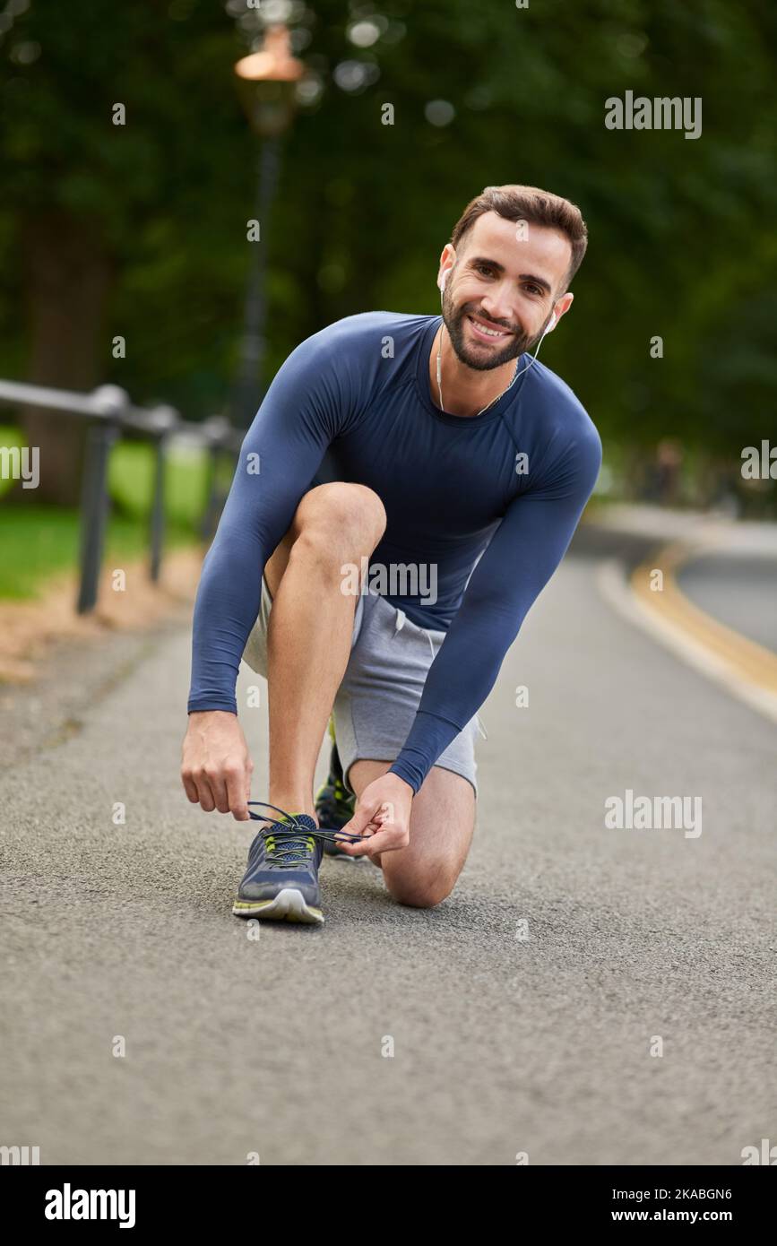 Cant afford to stumble. Full length portrait of a handsome young male ...