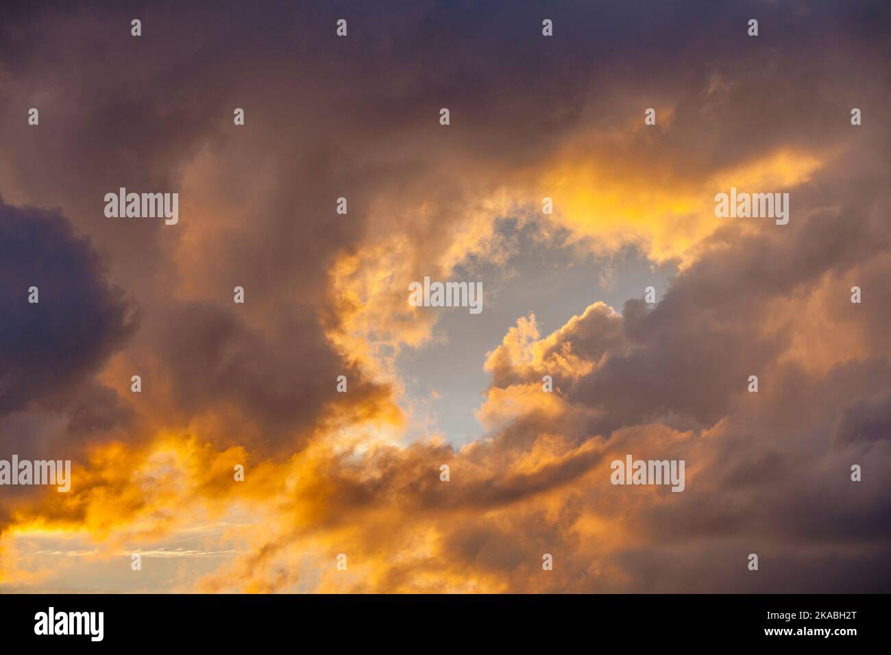romantic sunset in Sankt Wendel Stock Photo - Alamy