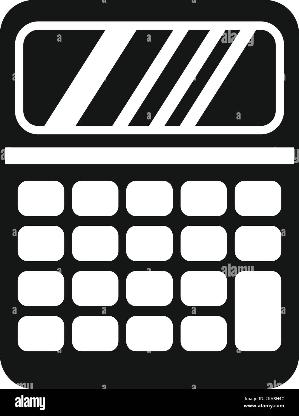 Calculator help icon simple vector. Office service. Work online Stock ...