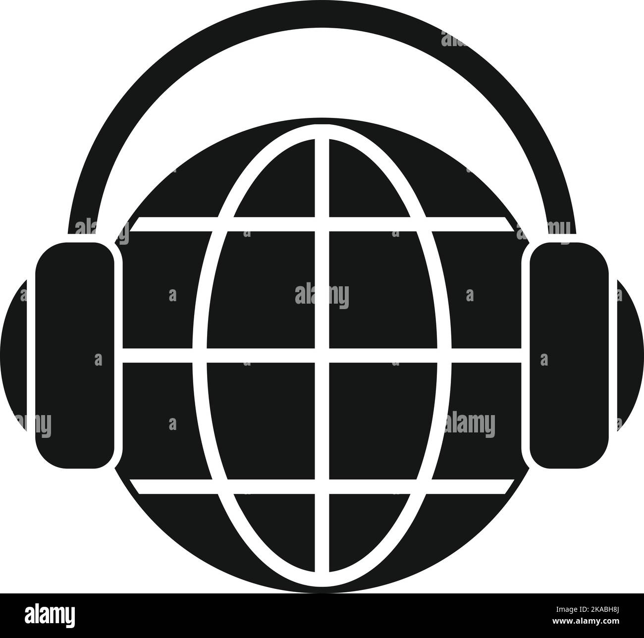 Global help icon simple vector. Office service. Personal desk Stock ...