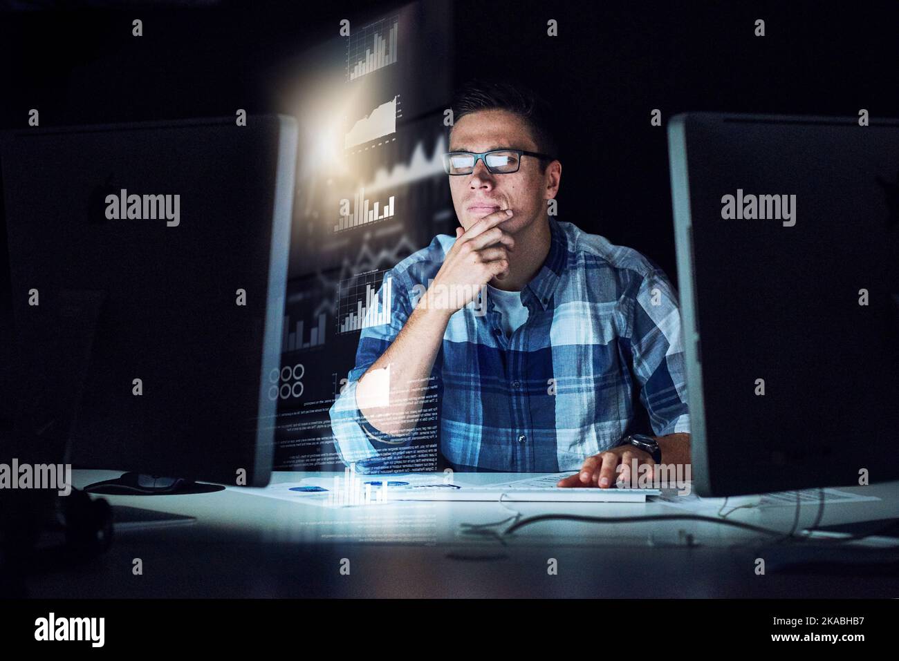 Carefully scouring through source code. a handsome young male ...