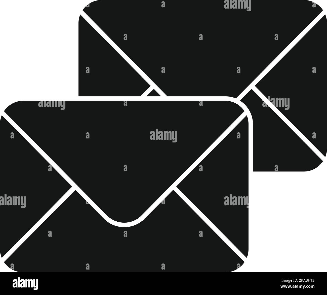 Mail support icon simple vector. Office service. Online call Stock ...