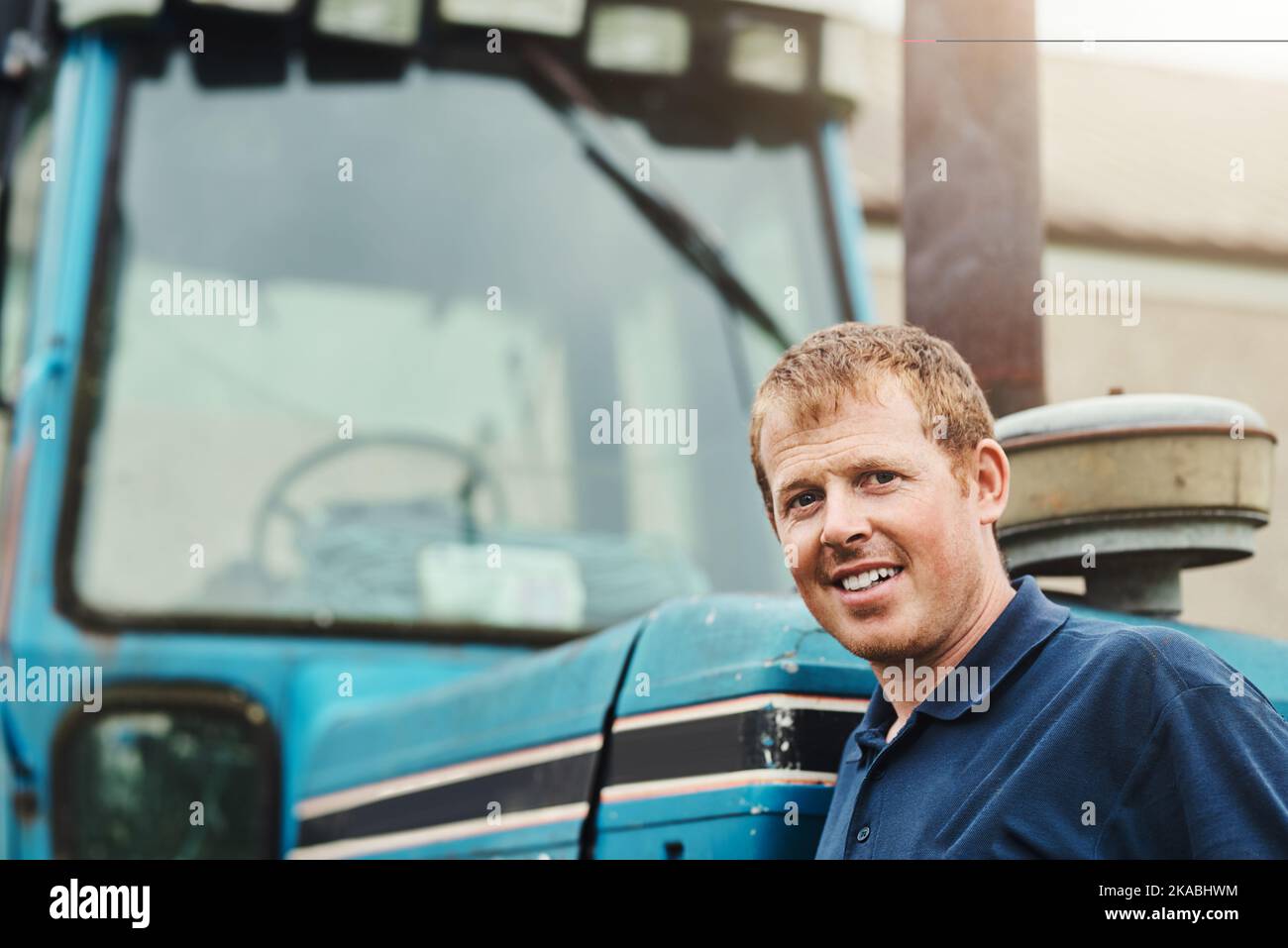 Farmer portrait tractor hi-res stock photography and images - Alamy