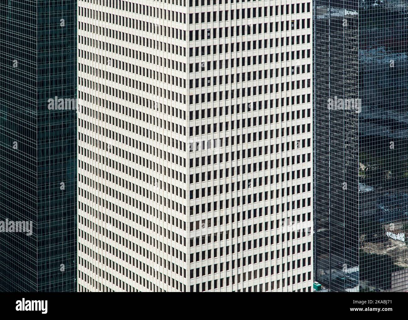 detail of facade of modern buildings in downtown Houston Stock Photo - Alamy