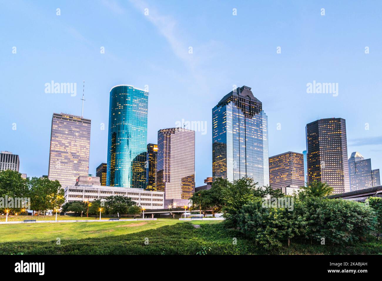 Houston city lights hi-res stock photography and images - Alamy