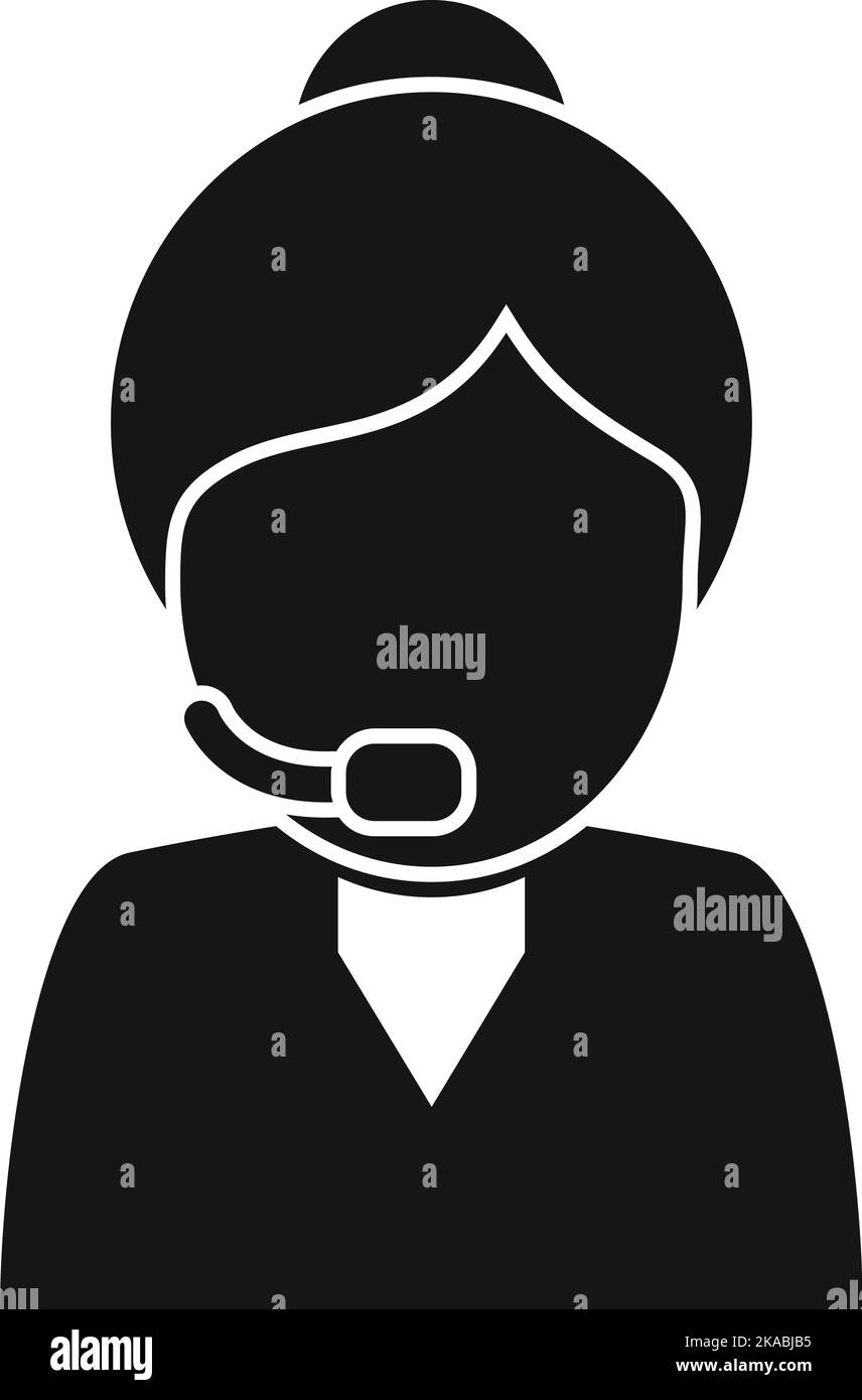 Call support icon simple vector. Office service. Customer help Stock ...