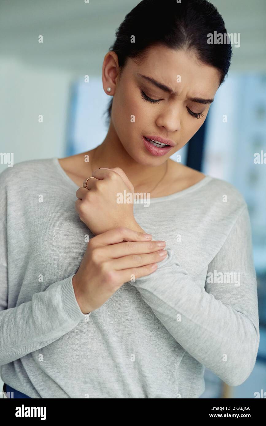 She might have put too much pressure on her nerves. a young ...