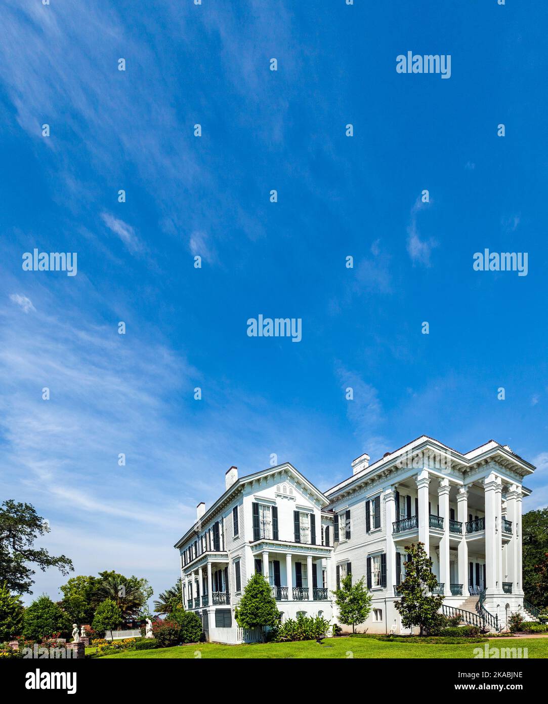historic Nottoway plantation in Louisiana from outside Stock Photo - Alamy