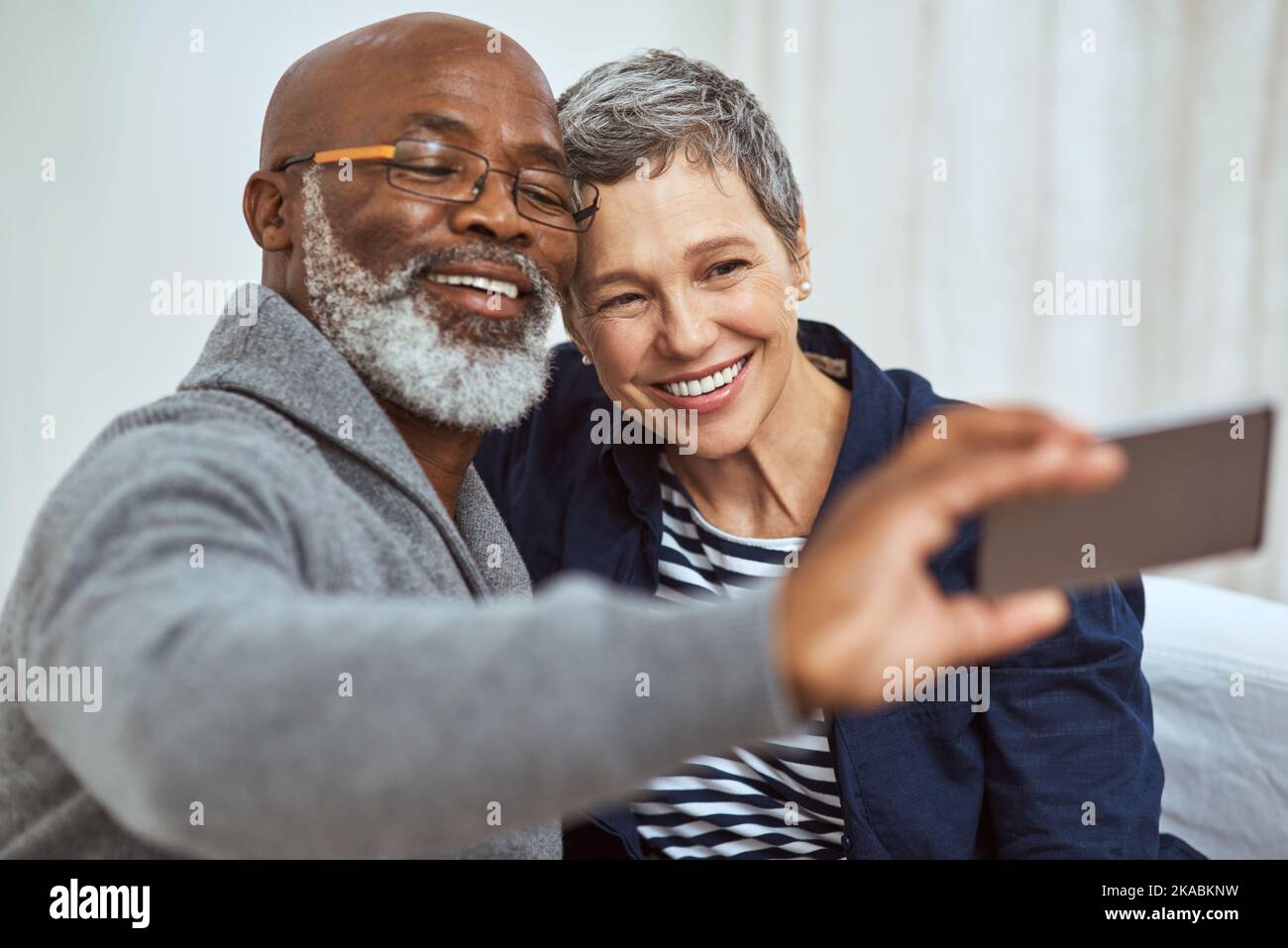Youre never too old for a selfie. an affectionate senior couple taking ...