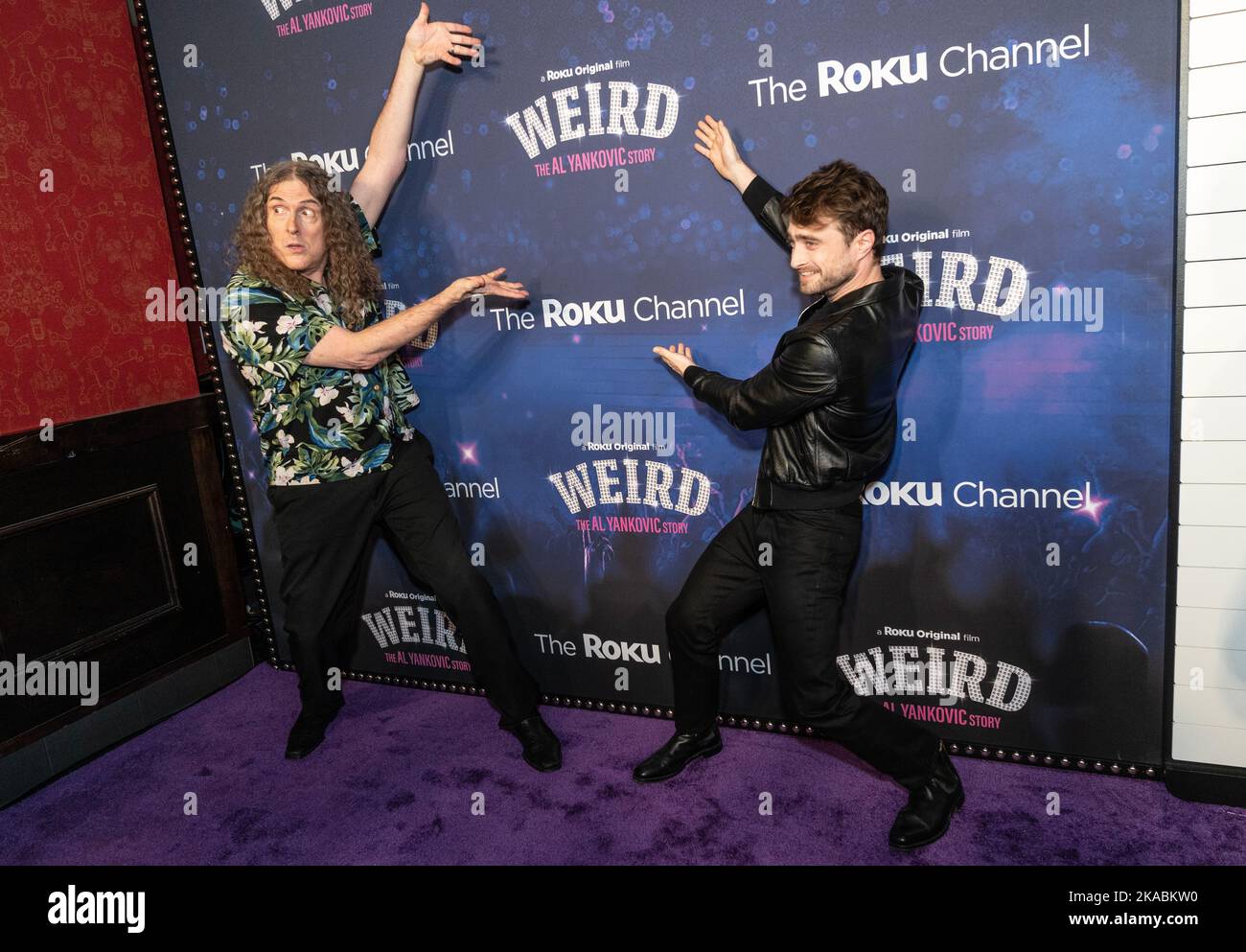 Weird al yankovic and daniel radcliffe hi-res stock photography and ...