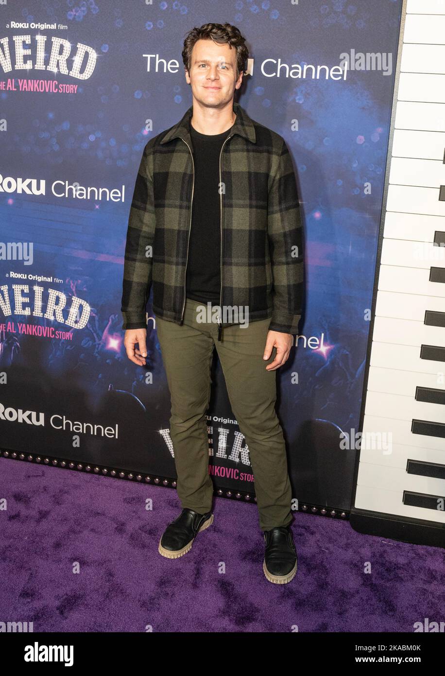 Jonathan Groff attends New York premiere of Roku originals - Weird: the ...