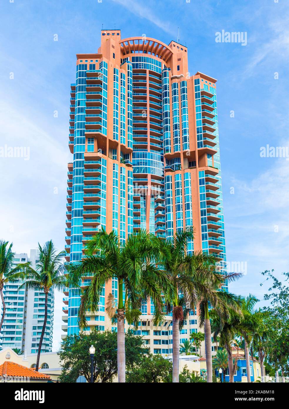 Luxury and modern high rise building at south point park Stock Photo ...