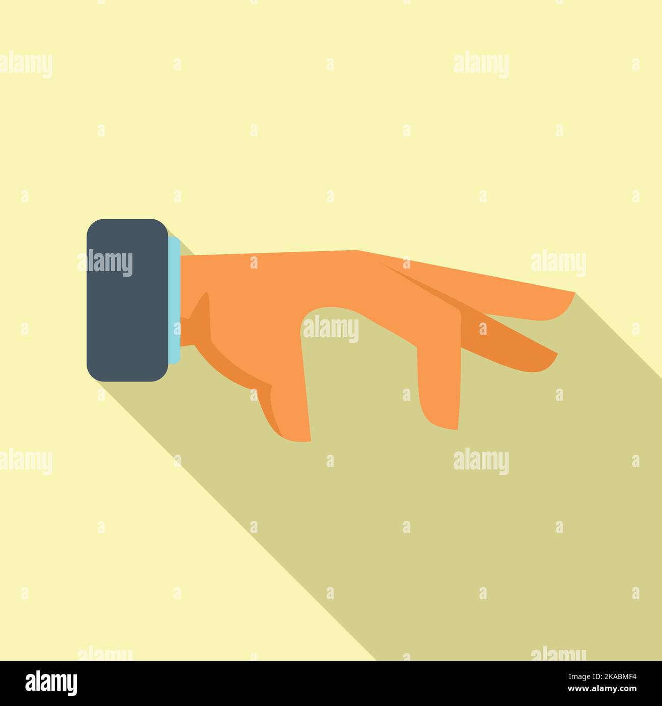 Hand gesture icon flat vector. Finger hold. Arm pose Stock Vector Image ...