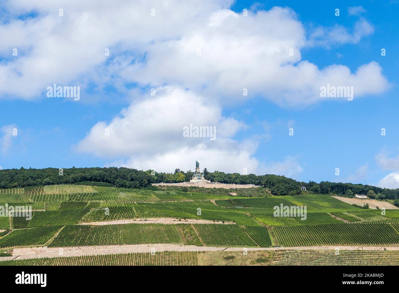 famous Niederwald memorian at River Rhine in Ruedesheim Stock Photo - Alamy