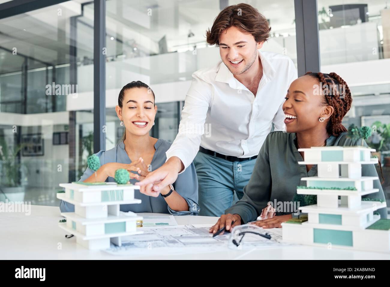 Architecture, building engineering or designers and 3d model, construction or real estate ...