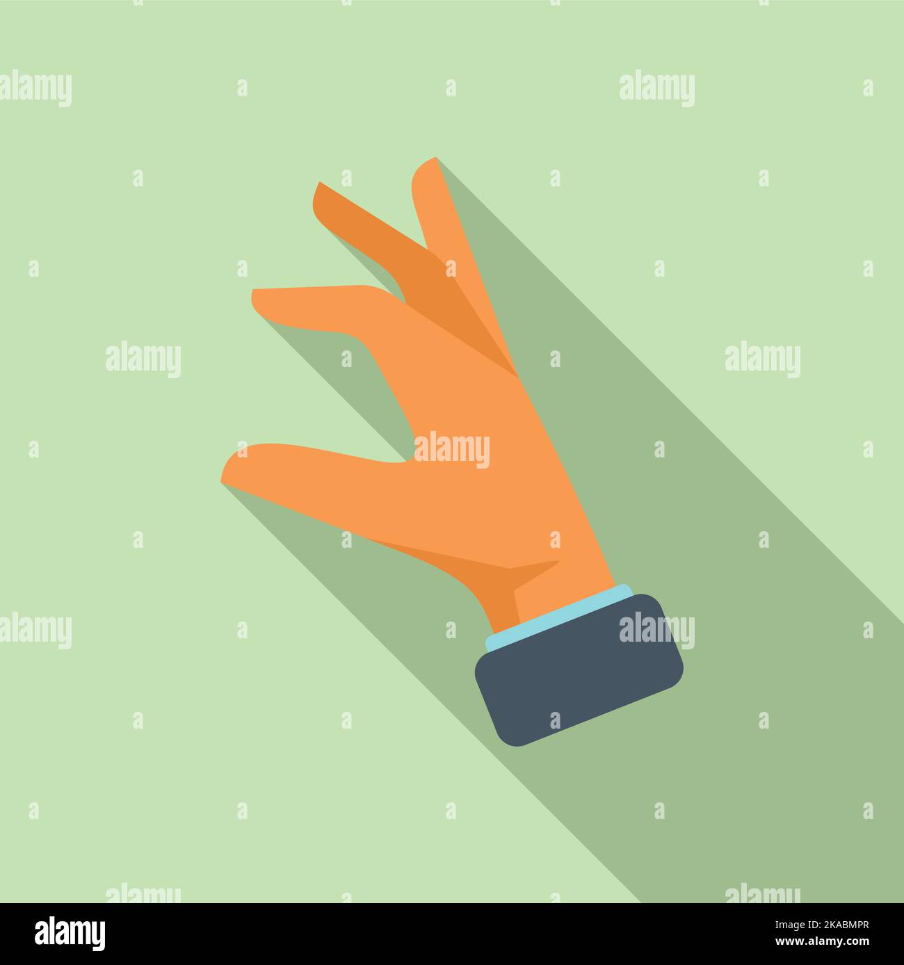 Change gesture icon flat vector. Finger ok. Position up Stock Vector ...