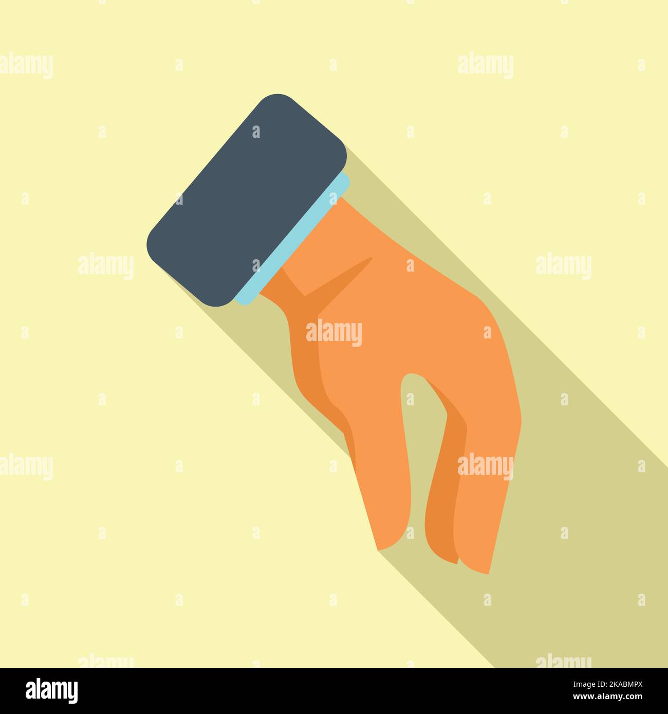 Right hand palm open signal Stock Vector Images - Alamy