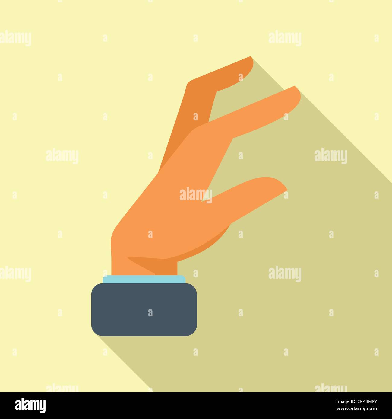 Ok gesture icon flat vector. Finger hold. Hand pose Stock Vector Image ...