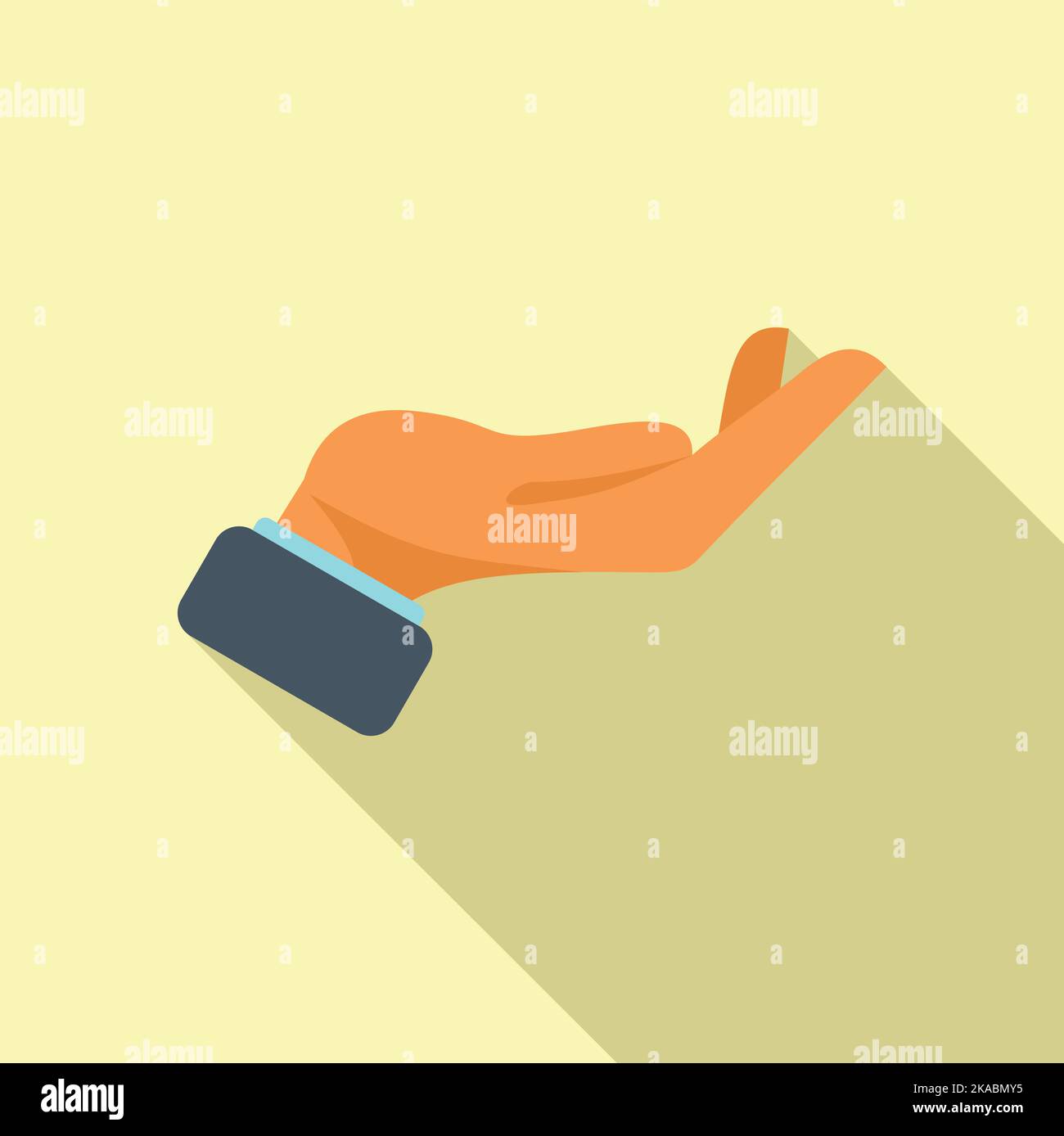 Right hand palm open signal hi-res stock photography and images - Alamy