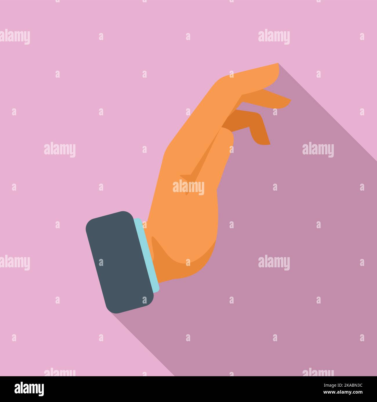 Hand gesture icon flat vector. Finger hold. Palm pose Stock Vector ...