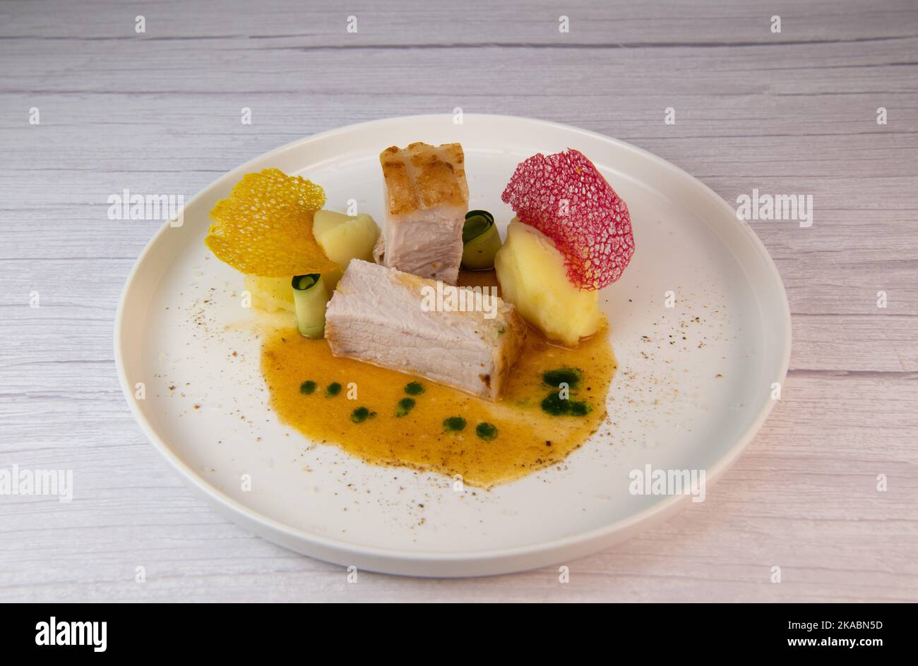 Recipe for Roast Pork Fillet with Mashed Potatoes and Coloured Lace ...