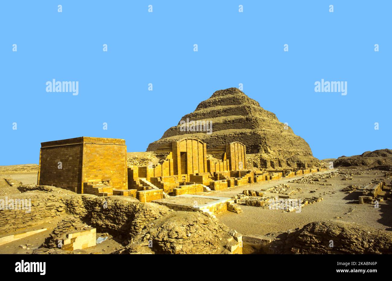 pyramides in Sakara, Egypt Stock Photo - Alamy