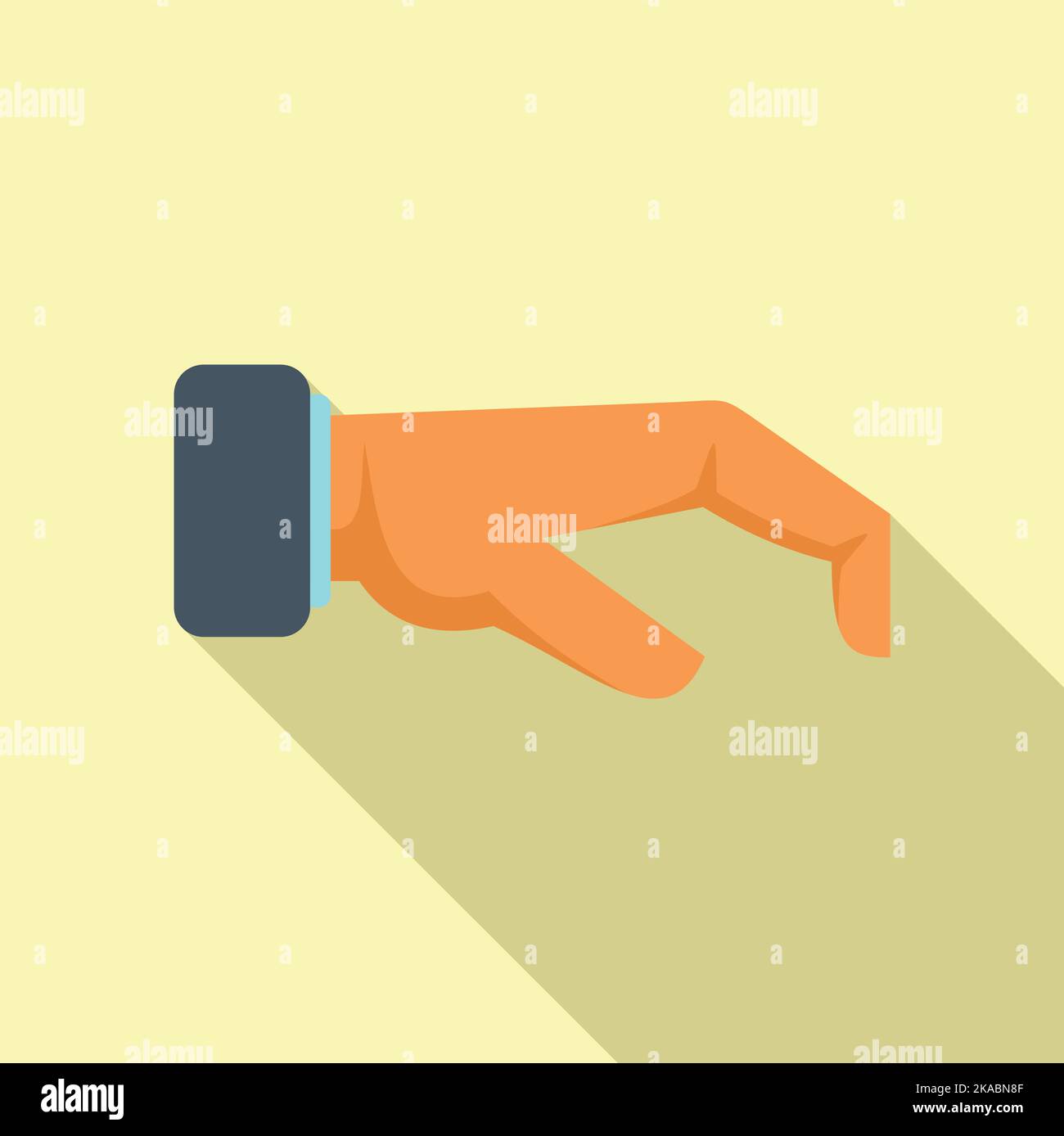 Crab gesture icon flat vector. Finger sign. Pinch up Stock Vector Image ...