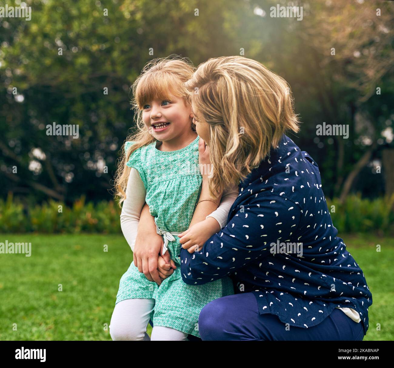 My little angel. a mother and her daughter bonding outside Stock Photo ...